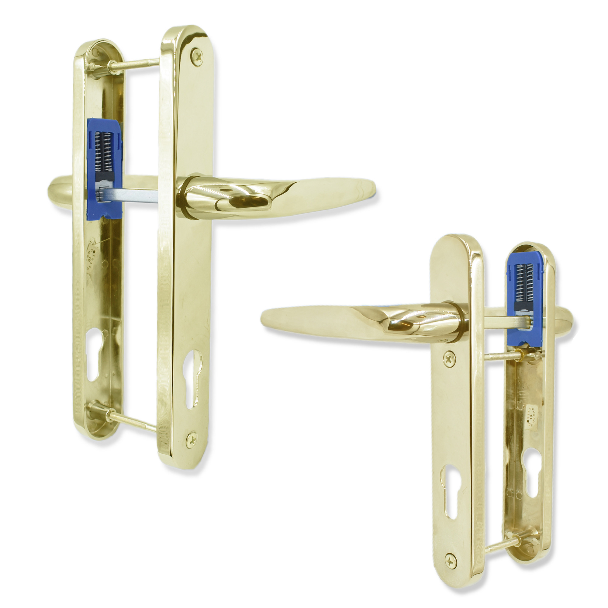 UPVC Door Handle Trojan Sparta Sprung 92mm PZ Double Glazing Pair Set ...