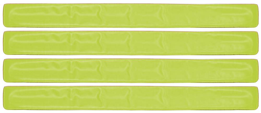 Multipack Hi Vis Reflective Slap On Wrist Bands Safety Running Neon ...