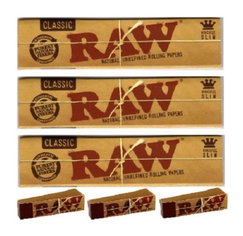 Raw Rolling Papers Kingsize Organic, Roach Tips Connoisseur Rizla ...