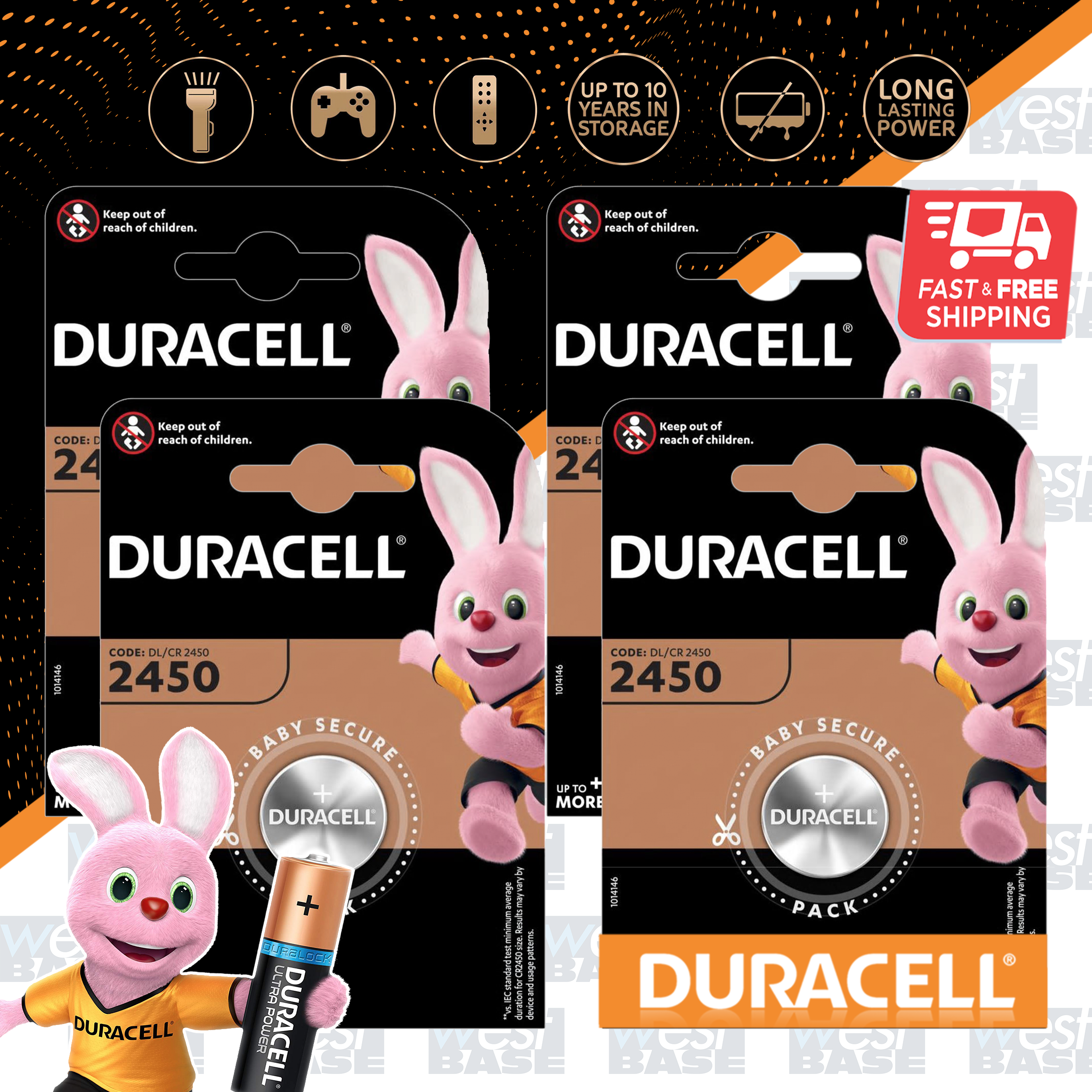 DURACELL Lithium COIN CELL Batteries CR DL 1616 1620 2016 2025 2032 ...