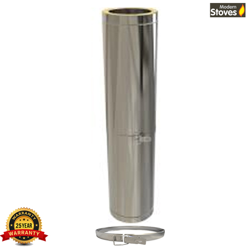 Twin Wall Chimney Pipe Stainless Steel for Wood Burning 6 inch Multi ...